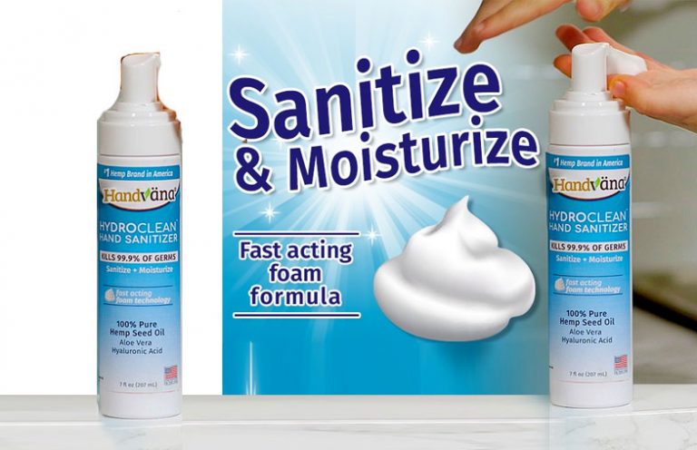 Handvana HydroClean Hand Sanitizer Gel and Foam Moisturizer Formulas