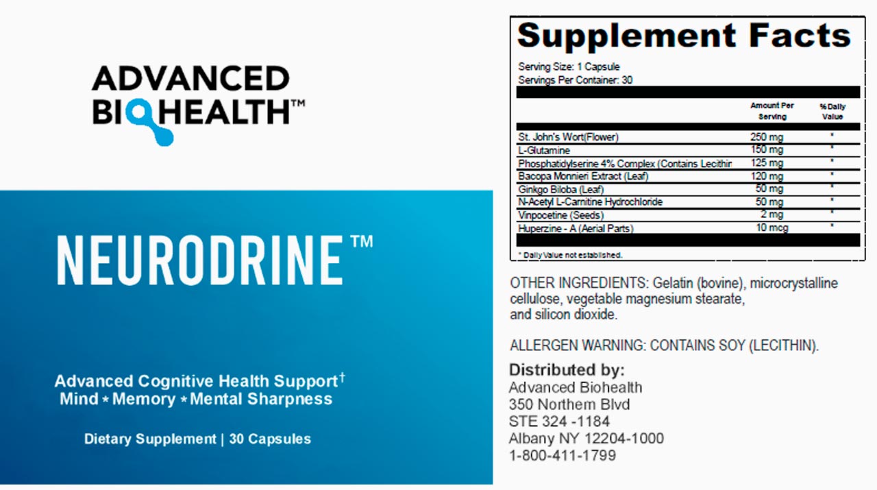 Neurodrine Reviews (Advanced Biohealth) Quality Supplement?
