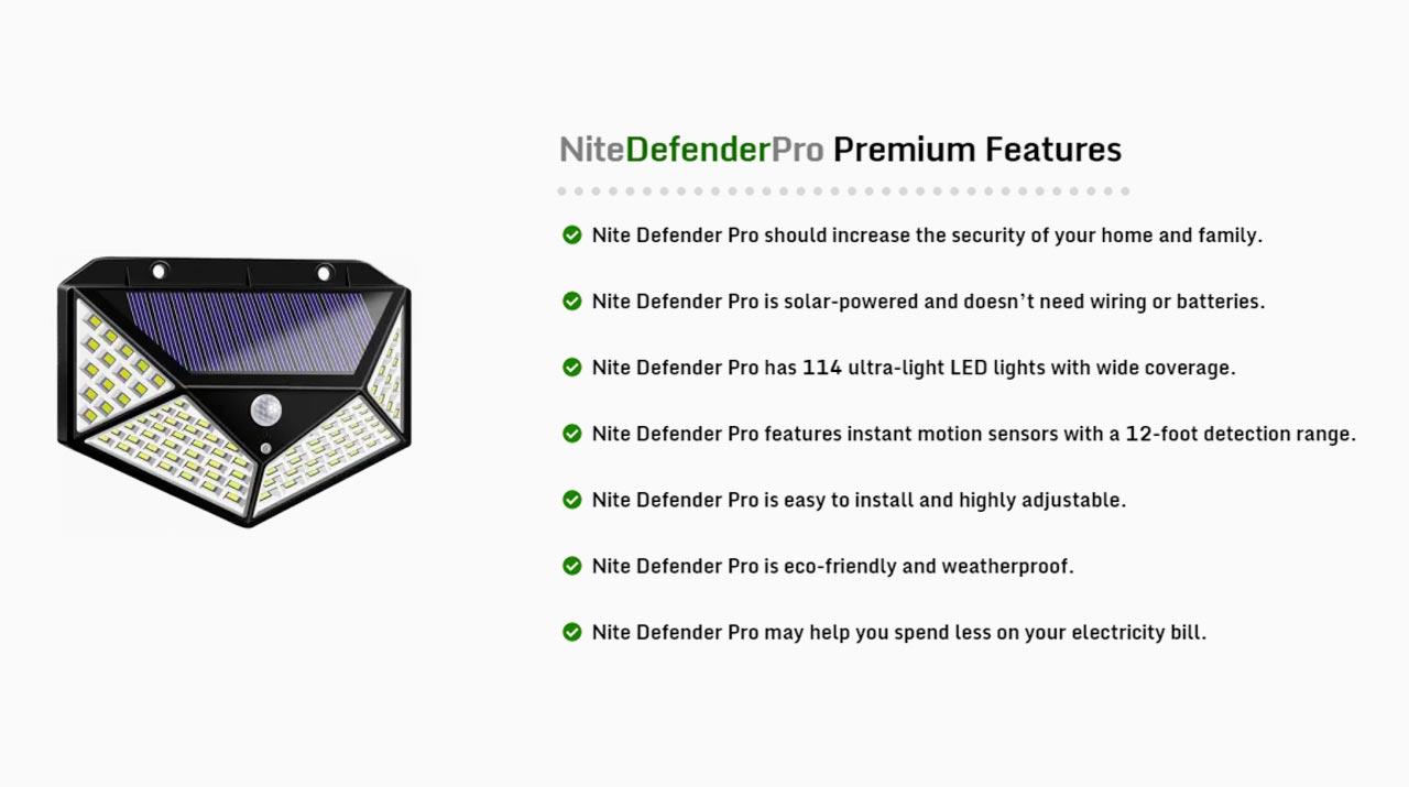 Nite Defender Pro Reviews: Motion Sensor LED Security Lights